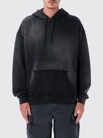 Diesel Sweat &agrave; capuche S-Pock-Hood en jersey de coton avec effet us&eacute;