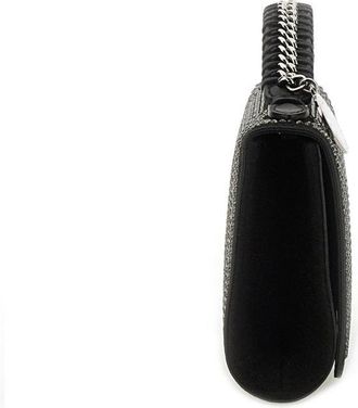 Stella McCartney Womens Clutch Bag With Shoulder Strap Black F: Polyester
