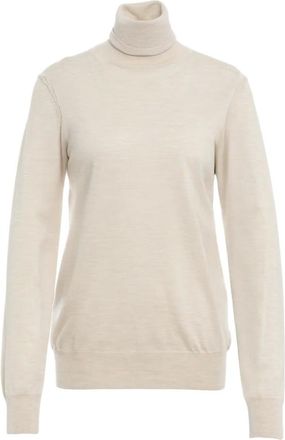 Paolo Pecora Homme, Pulls, Blanc, Taille: M Pull classique à col haut Bianco Aw25