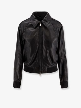Pinko Barbra leather jacket - PINKO - gender_Woman
