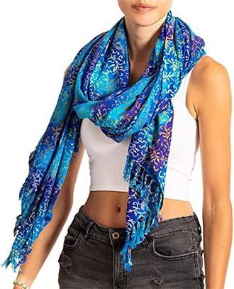 Panasiam Scarf 190x116cm, B113 blue, L