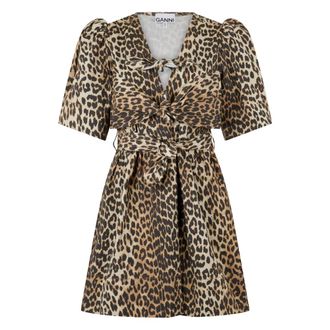 Ganni Femme, Robes, Multicolore, Taille: 34 FR Cotton Mini Dress