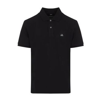 C.P. Company C.p. Company, Homme, Tops, Noir, Taille: M Polo Piqu&eacute; Stretch
