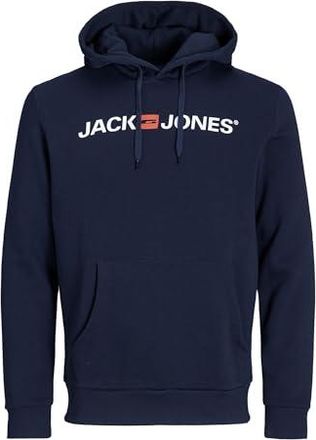 Jack & Jones Jjecorp Logo Sweat Hood Noos, Sweat-Shirt &Agrave; Capuche Homme, Bleu (Navy Blazer Detail: Reg Fit), XX-Large