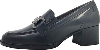 Tamaris Comfort mocassins femme cuir &agrave; talon bloc, Black, 39 EU