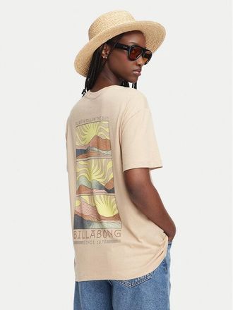 Billabong T-Shirt Sun Phased EBJZT00423 Beige Oversize