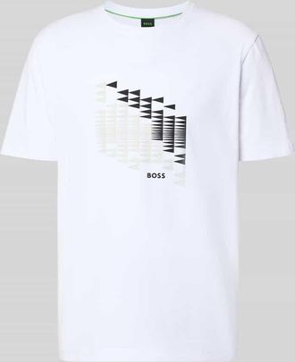 HUGO BOSS Relaxed Fit T-Shirt aus Baumwoll-Mix Modell TS_NETWORK FLAG