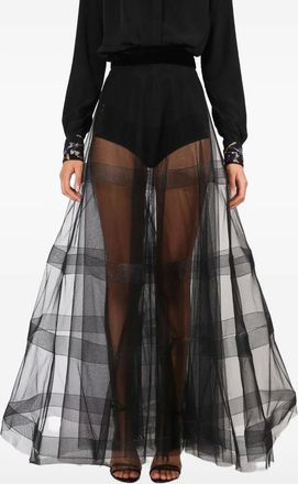 Lethicia Bronstein jupe Vesta à design superposé - Noir