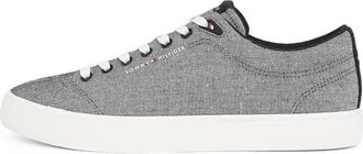 Tommy Hilfiger Baskets Vulcanisées Homme Core Chambray Basses, Noir (Black), 40