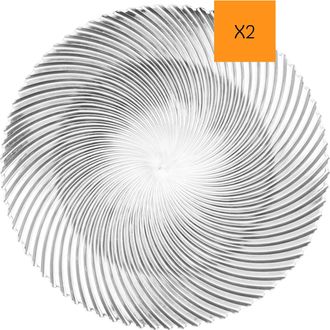 Nachtmann 2-er Set Platzteller, Kristallglas, Gr&ouml;&szlig;e: 32 cm, Samba, 008993-0