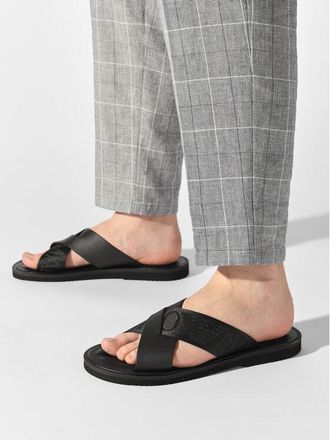 Emporio Armani Pantoletten X4P124 XN787 K001 Schwarz