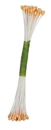 PME STAM04P Staubgefäße für Zuckerblumen, groß, schlicht, Kunststoff, Orange, 0.1 x 0.11 x 7.4 cm