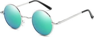 Generic Lunettes De Soleil Polaris&eacute;es Rondes Tendance For Hommes Et Femmes, Id&eacute;ales For La Conduite Et Les Trajets Domicile-travail(Green)