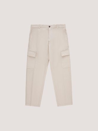 Circolo 1901 Cargo Trousers in Twill Light Beige / 48