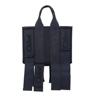 Chlo&eacute; Shopper & Totes - Small Woody Tote Bag Blue - Gr. unisize - in Blau - f&uuml;r Damen