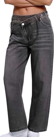 Generic Pantalon Noir Coupe Droite Sport Thermique Oversize Running Portefeuille Safari Argent&eacute; Transparent La Gamme Fashion Lyocell Rembourr&eacute; Danse Boutonn&eacute;e