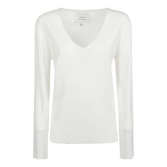 Loulou Studio Damen, Strickwaren, Wei&szlig;, XSGr&ouml;&szlig;e