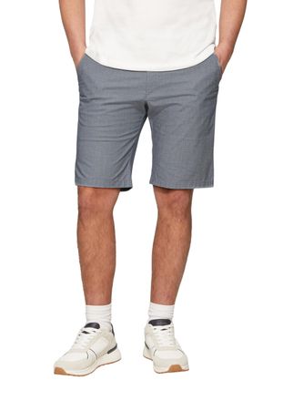 s.Oliver Chino-Shorts aus Baumwollstretch in melierter Optik