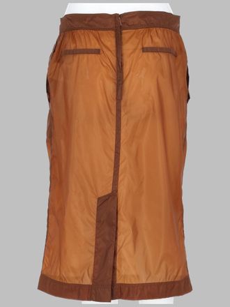 Saint Laurent Nylon Polyamide Pencil Skirt - Beige