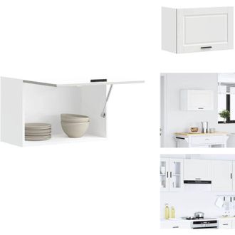 vidaXL Armoire murale de cuisine Porto blanc bois dingénierie - Armoire Murale De Cuisine - Armoires Murales De Cuisine - Meuble Mural De Cuisine - Armoire