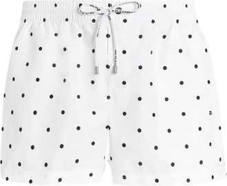 Dolce & Gabbana polka dot swim shorts - Wei&szlig;