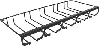 Lurrose Weinglashalter aus Schwarzem Eisen H&auml;ngend Platzsparend f&uuml;r Zuhause Bar und Party Stabiler Aufbewahrungsst&auml;nder f&uuml;r Weingl&auml;ser zum Sicheren Umh&auml;ngen u