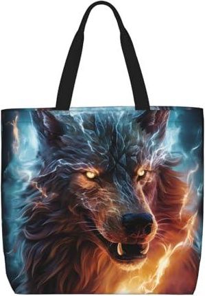 Generic Loup De Lumi&egrave;re Sac &Agrave; Bandouli&egrave;re Imperm&eacute;able Tote Bag D&eacute;contract&eacute; Sac A Main Femmes Pour Shopping Gym Voyage