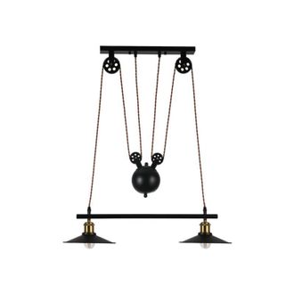 Fabrilamp Triguero Pendelleuchte 2xE27 Schwarz 70d - Fabrilamp