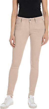 Replay Damen Jeans Hyperflex mit Stretch, Beige (Light Beige 893), 24W / 30L