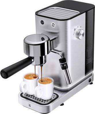 WMF Lumero Espressomaschine Siebträger 1400 Watt, Siebträgermaschine, 3 Einsätzen, für 1-2 Tassen Espresso, auch für Pads, 15 bar, Tassenabstellfläche, Mi