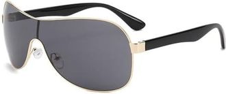 Generic Lunettes De Soleil Dextérieur En Métal For Hommes, Conduite, Vacances Et Sport For Femmes(Gold)