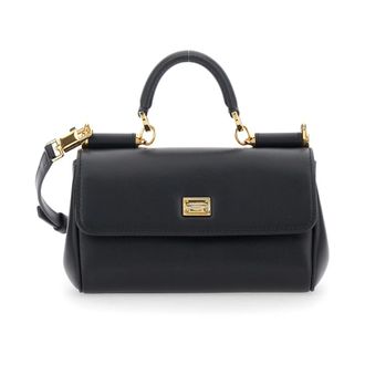 Dolce & Gabbana Femme, Sacs, Noir, Taille: ONE Size My Sicily Handbag