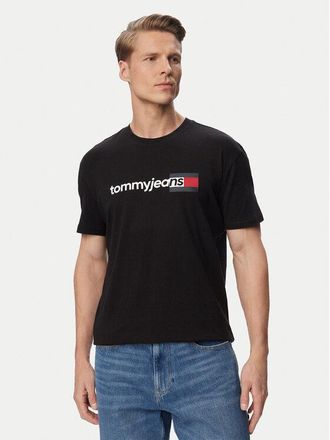 Tommy Jeans T-Shirt Entry Dna DM0DM23406 Schwarz Regular Fit