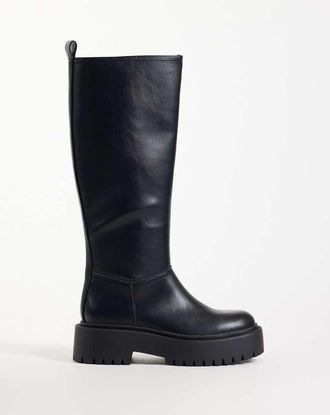 Asos Carys bottes montantes chunky &agrave; enfiler noires