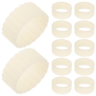 Valiclud 12 St&uuml;ck Silikon Kerzenhalter rutschfeste Kerzenstabilisatoren Beige f&uuml;r Spitzkerzen Universelle Kerzenbefestigungskeile mit Schutzpuffer f&uuml;r Adventsk