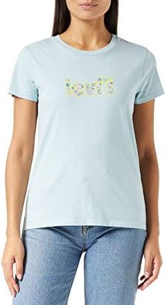 Levi's Femme The Perfect Tee T-Shirt, Sterling Blue, XS