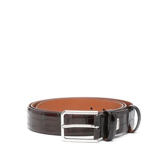 Santoni Stilvoller Lederg&uuml;rtel mit einzigartigem Design - - Accessories - Herren - Braun - 120 CM