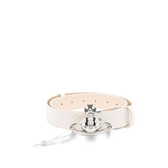 Vivienne Westwood Ceinture &agrave; boucle Orb - Femme - Accessoires - Blanc - Taille: M/L