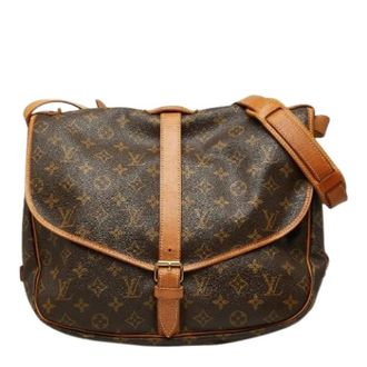 Louis Vuitton Pre-owned Sac bandouli&egrave;re Monogram Saumur 35 - Femme - Pre-owned - Brun - Taille: ONE Size