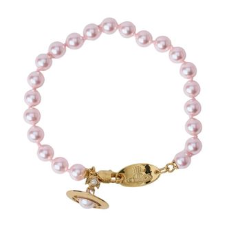 Vivienne Westwood Femme, Accessoires, Rose, Taille: ONE Size Simonetta Pearl Bracelet