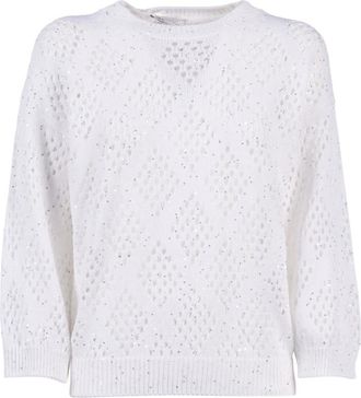 PESERICO Femme, Pulls, Blanc, Taille: 40 FR Maglia