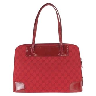 Gucci Pre-owned Rote GG Canvas Tote Bag - - Pre-owned - Damen - Rot - ONE SIZE