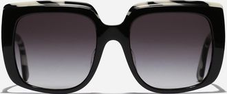Dolce & Gabbana New Print Sunglasses - Frau Schwarz Auf Zebramuster Onesize