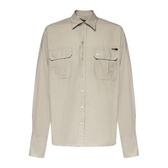 Dolce & Gabbana Oversized Poplin Hemd - - Shirts - Herren - Beige - M