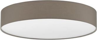 Eglo LED Deckenleuchte Romao 3, 1 flammige Deckenlampe aus Stahl, Kunststoff, Textil in Wei&szlig;, mit Fernbedienung, Farbtemperaturwechsel (warm, neutral, kalt