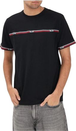 GCDS Gcds, Homme, Tops, Noir, Taille: S Logo Tape SS T-Shirt
