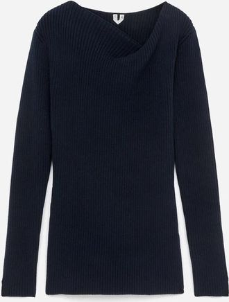 Arket Rippstrick-Oberteil -Blau