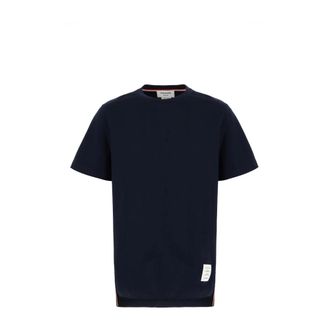 Thom Browne 4-Bar Jersey T-Shirt - - Tops - Herren - Blau - XL