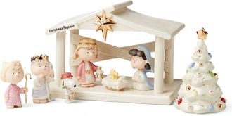 Lenox Peanuts The Christmas Pageant & Creche 8-teiliges Set, 0,00, Mehrfarbig, 8 St&uuml;ck
