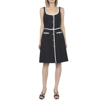Moschino Damen, Kleider, Schwarzk, SGr&ouml;&szlig;e